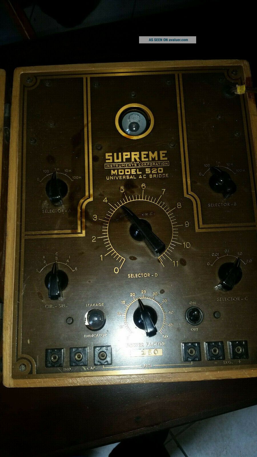 Supreme 520 Universal AC Bridge Vintage Test Equipment | #901999