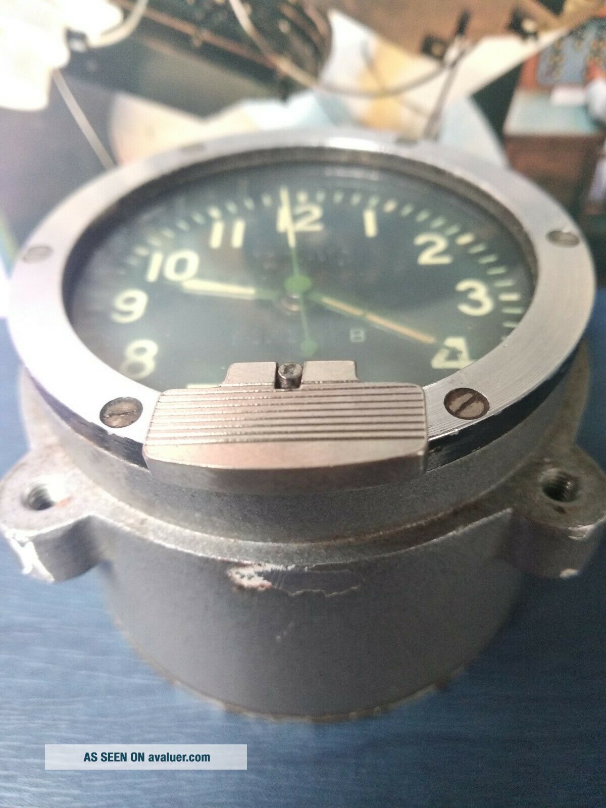 Post WW2 Period Russian USSR Clock From The Tank T 34 1950 | #908512