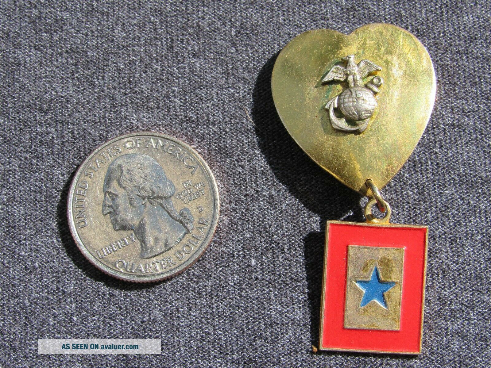 WWII WW2 USMC Marine Corps Son In Service Sweetheart Pin | #909208