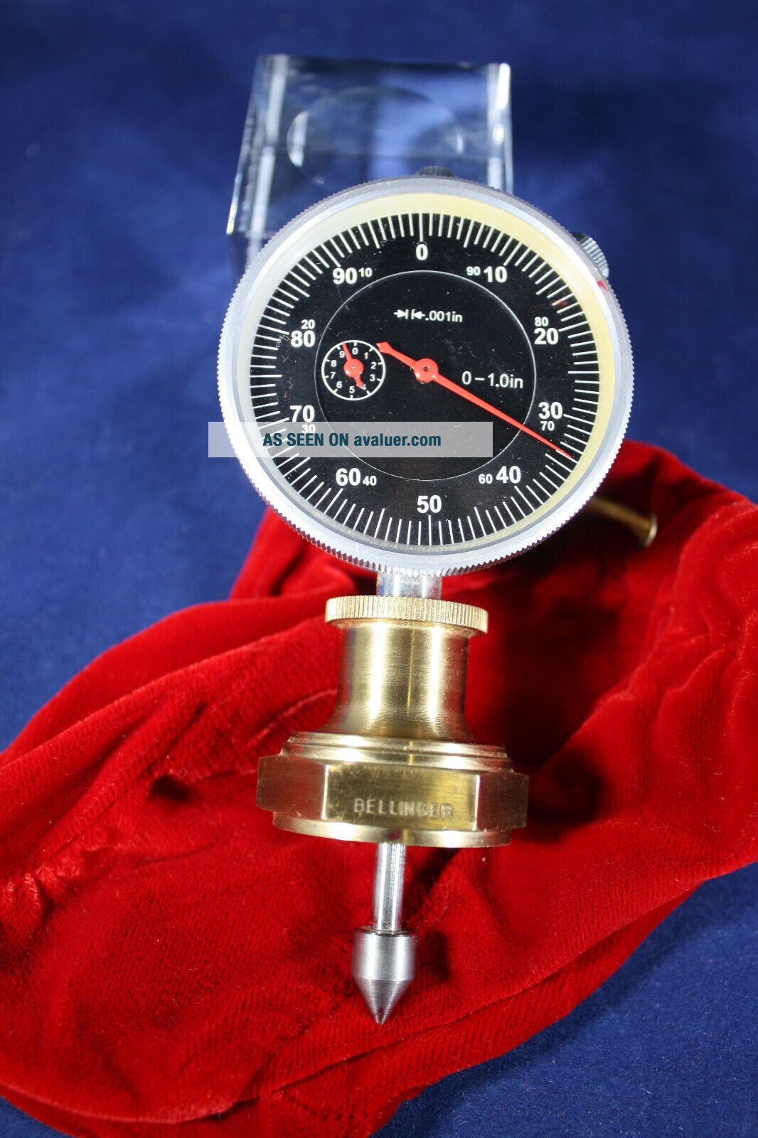 Depth Gauge Dial Indicator And Custom Brass Bellinger Base For Bamboo ...