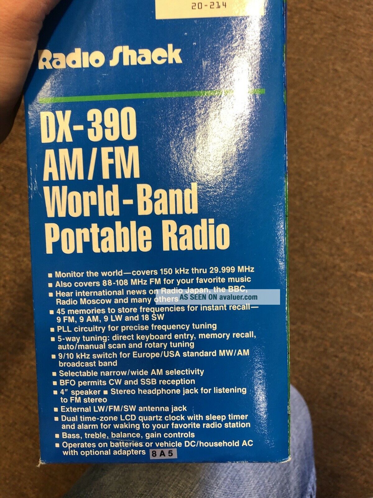 Realistic World Band Portable Radio Short Wave DX - 390 Vintage 20 ...