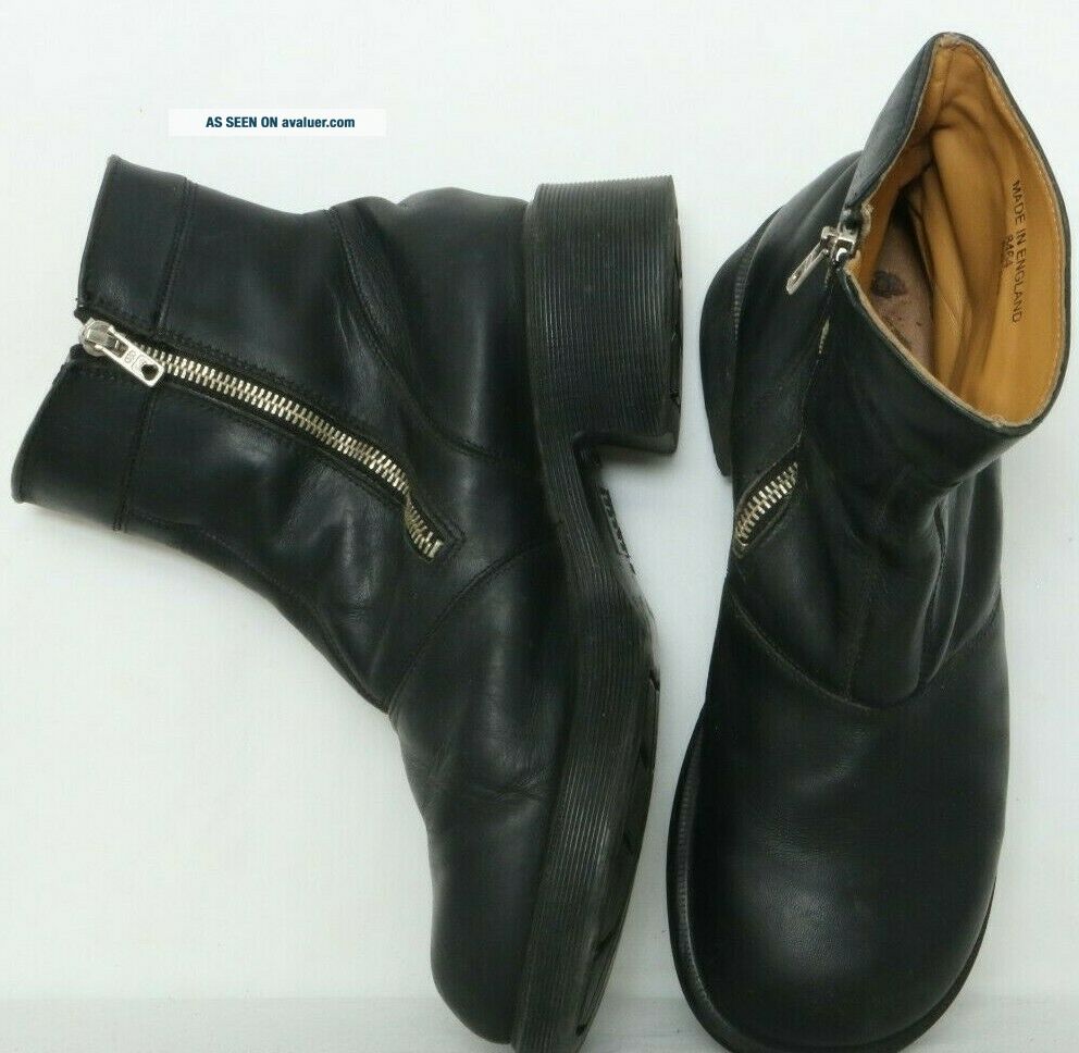 Dr. Doc Martens Vintage 8464 Black Side Zip Boots Mens US 8. 5 Women ...