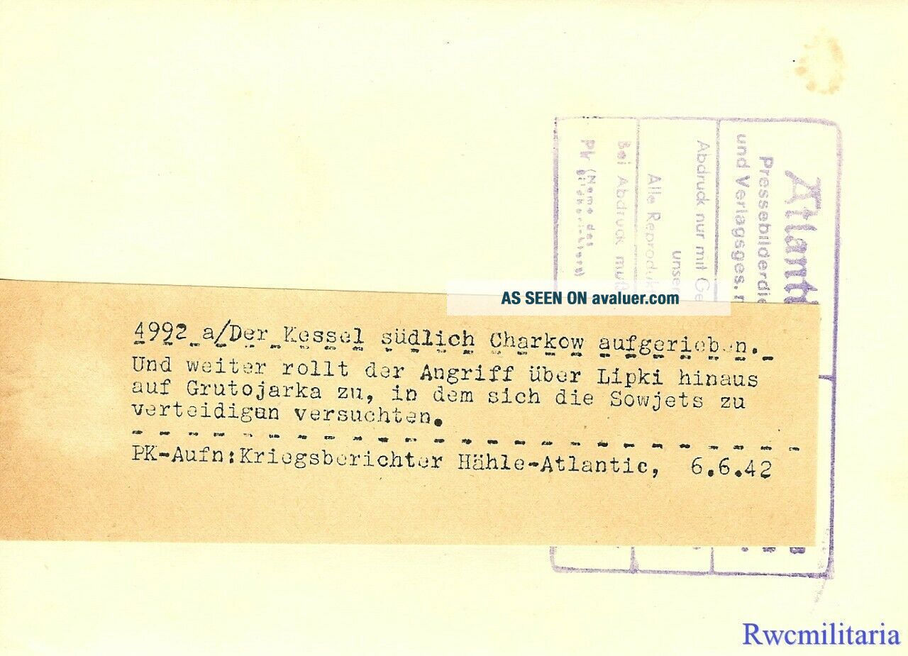 Press Photo: RARE German SdKfz. 250 Armored Halftrack; CHARKOW, Russia ...