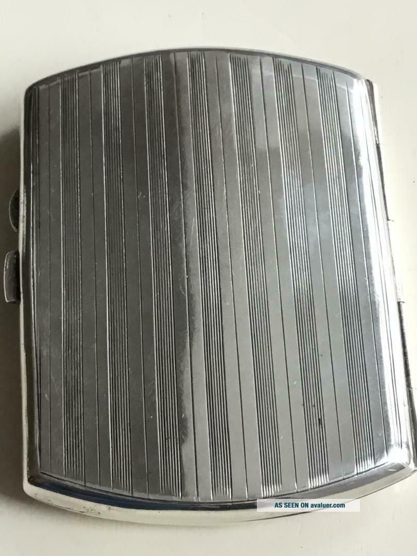 Antique Birmingham England Hallmark Sterling Silver Cigarette Case ...