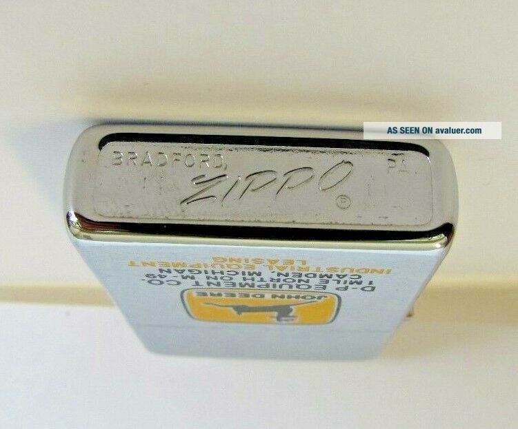 Vintage Zippo Lighter Salesman Sample John Deere Camden Michigan ...