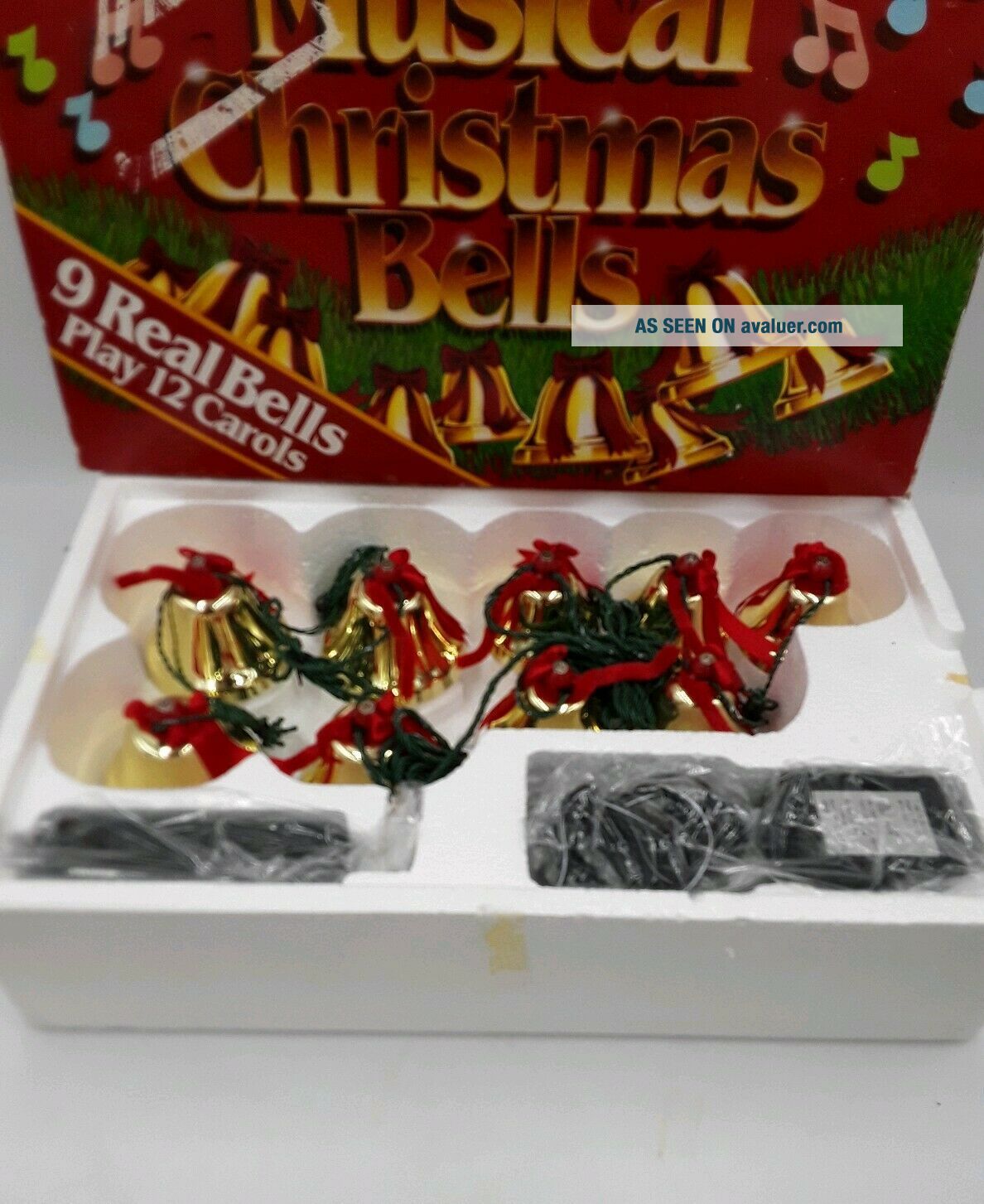 Vintage Musical Christmas Bells 1990 By CAPRICORN 9 Bells 12 Songs Old ...