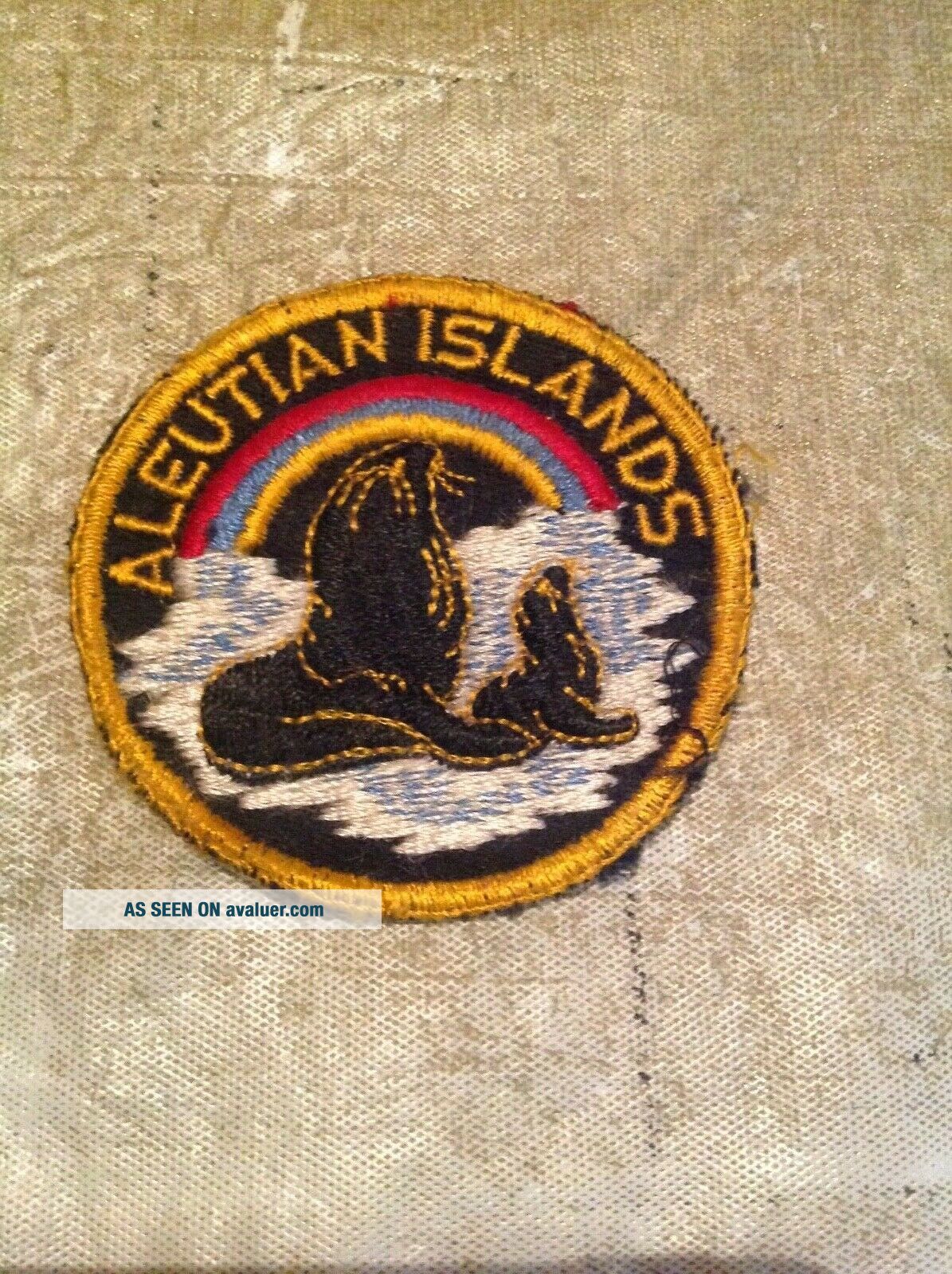 WOW L@@K US Military WW2 Aleutian Islands Command Patch. | #970566