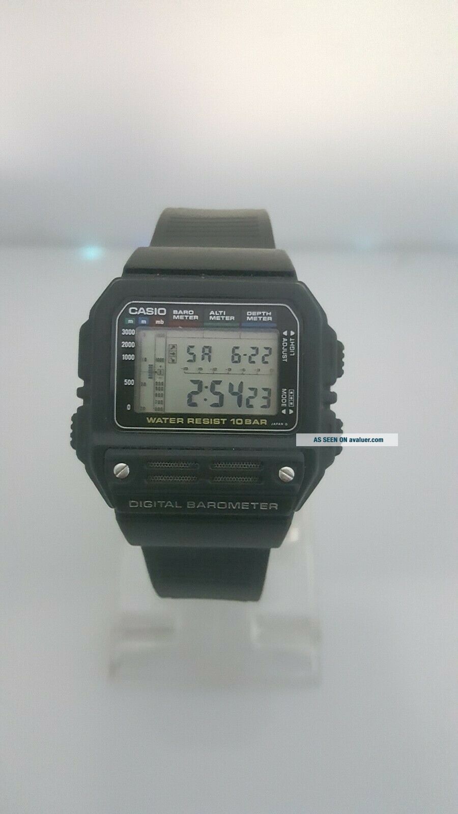 VINTAGE CASIO 560 BM - 100WJ DIGITAL BAROMETER WATCH | #983929