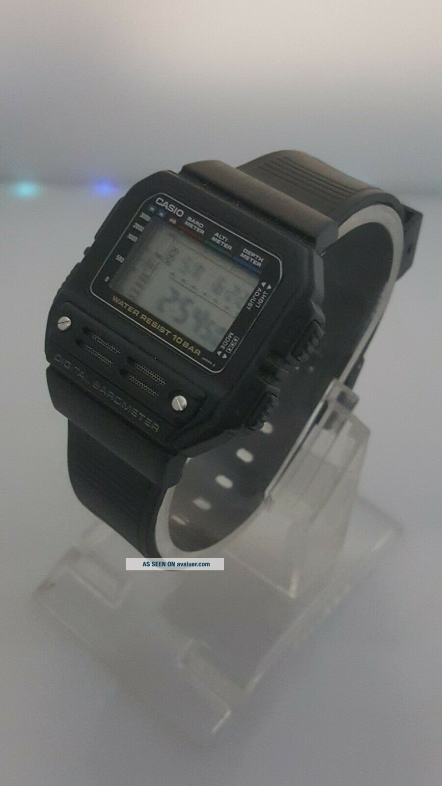 VINTAGE CASIO 560 BM - 100WJ DIGITAL BAROMETER WATCH | #983929