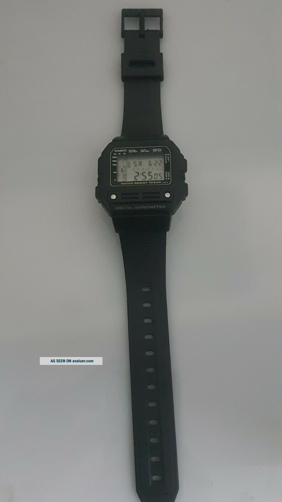 VINTAGE CASIO 560 BM - 100WJ DIGITAL BAROMETER WATCH | #983929