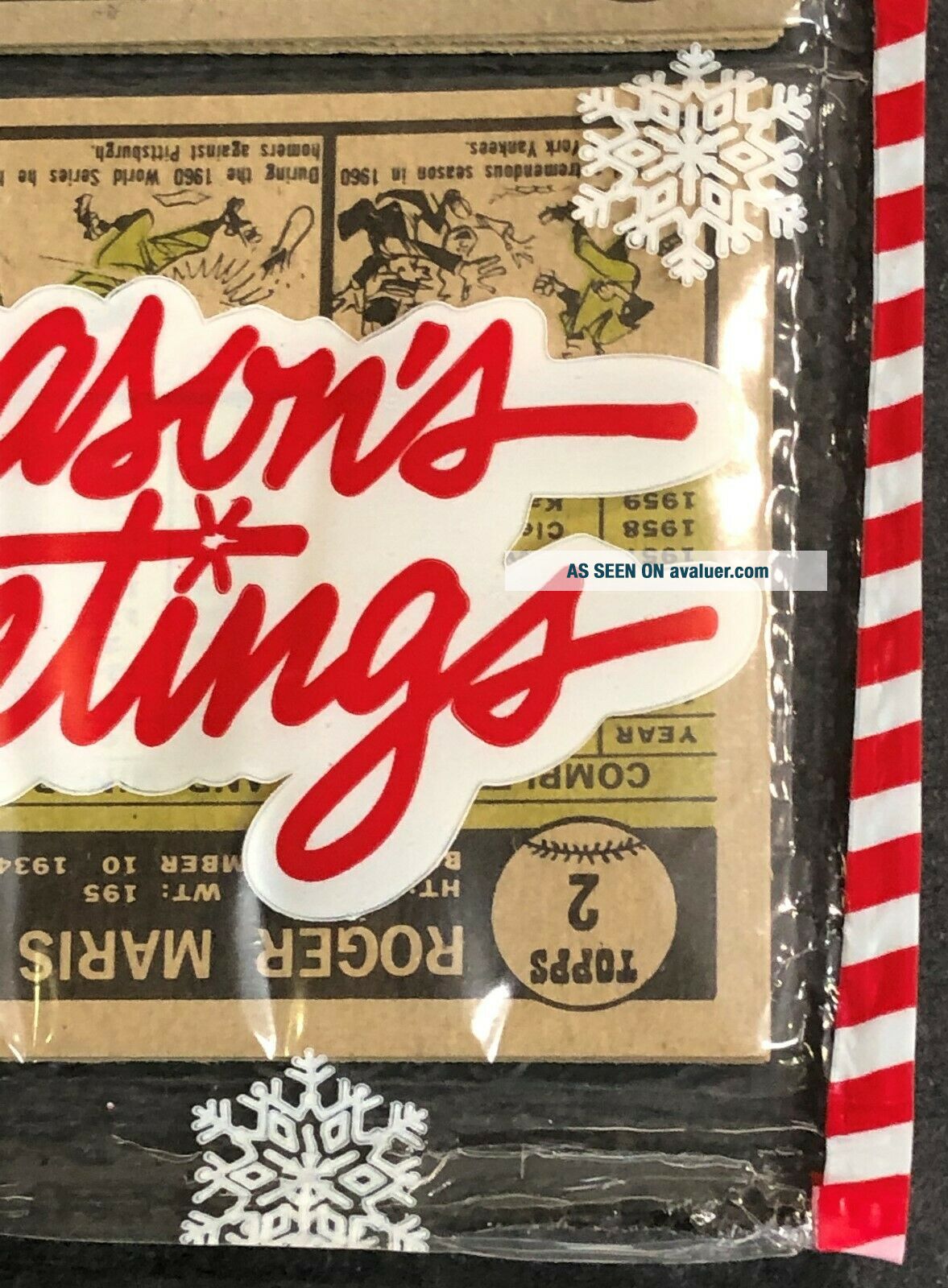 1961 Topps Christmas Rack Pack. Vintage 2 ROGER MARIS | #984129