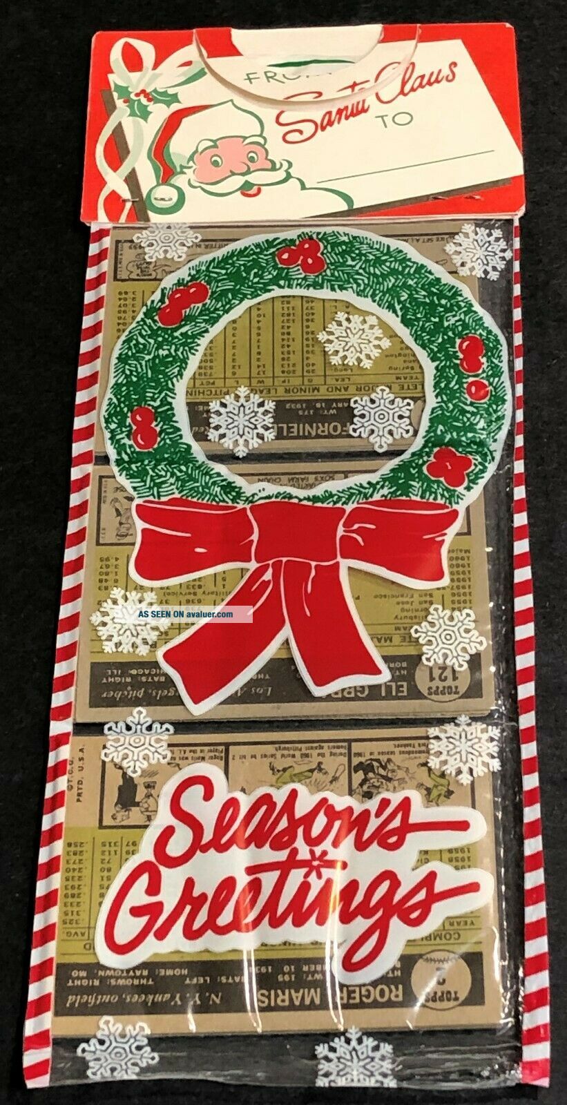 1961 Topps Christmas Rack Pack. Vintage 2 ROGER MARIS | #984129