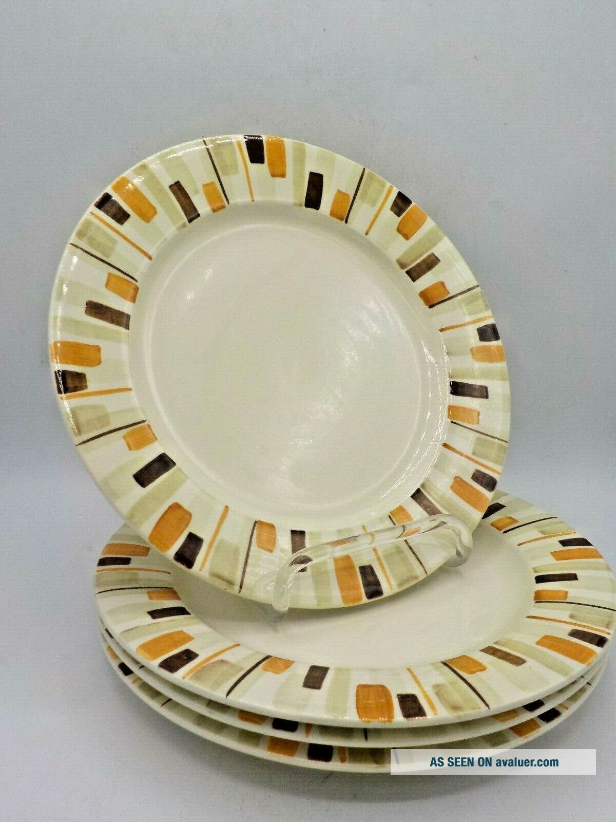 4 Vtg Red Wing Pottery Desert Sun Dinnerware 10. 25 " Dinner Plates 1 ...