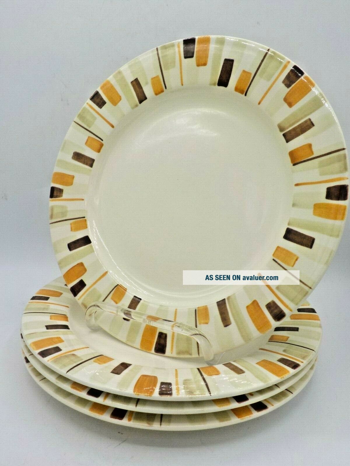 4 Vtg Red Wing Pottery Desert Sun Dinnerware 10. 25 " Dinner Plates 1 ...