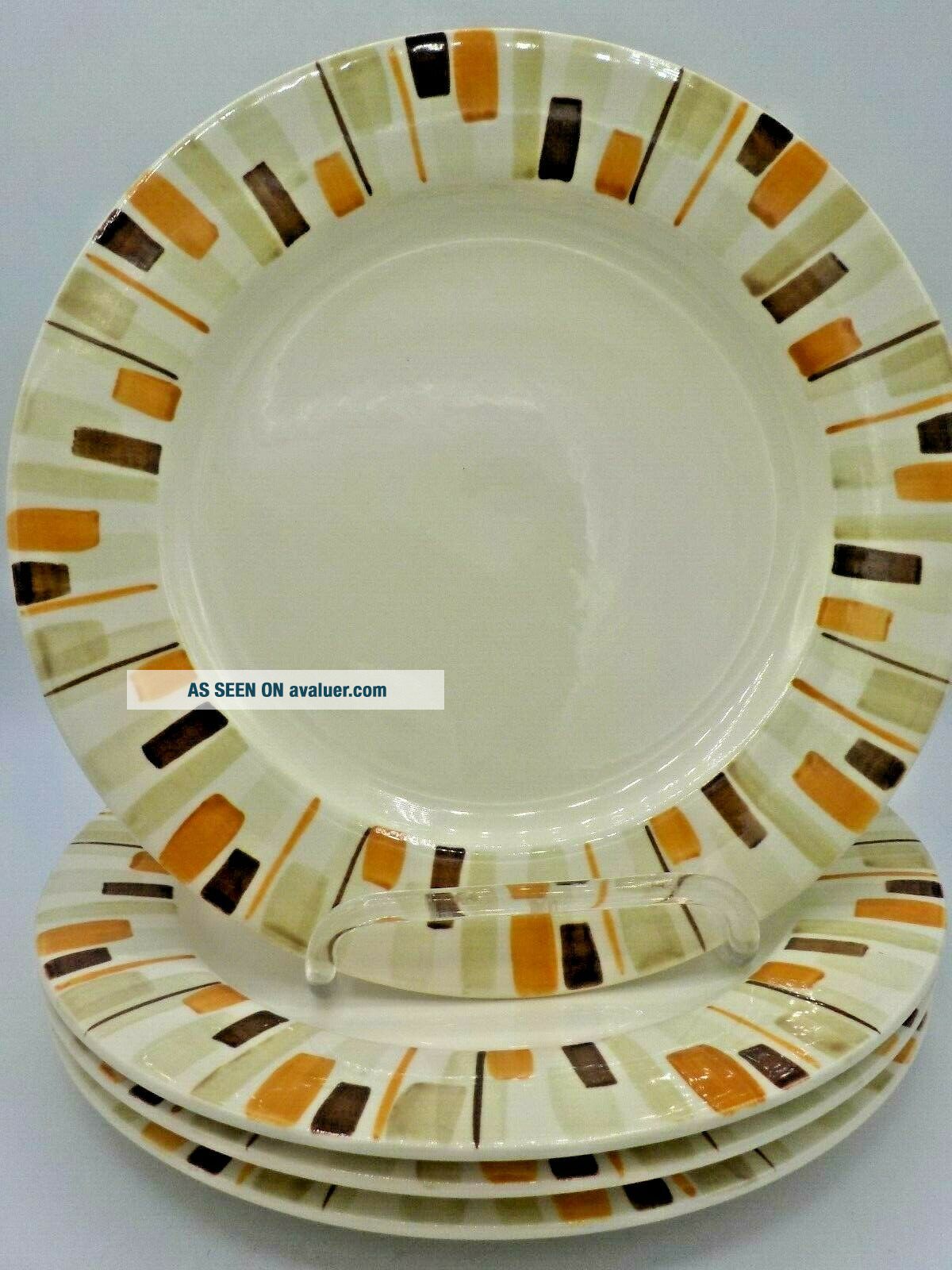 4 Vtg Red Wing Pottery Desert Sun Dinnerware 10. 25 " Dinner Plates 1 ...