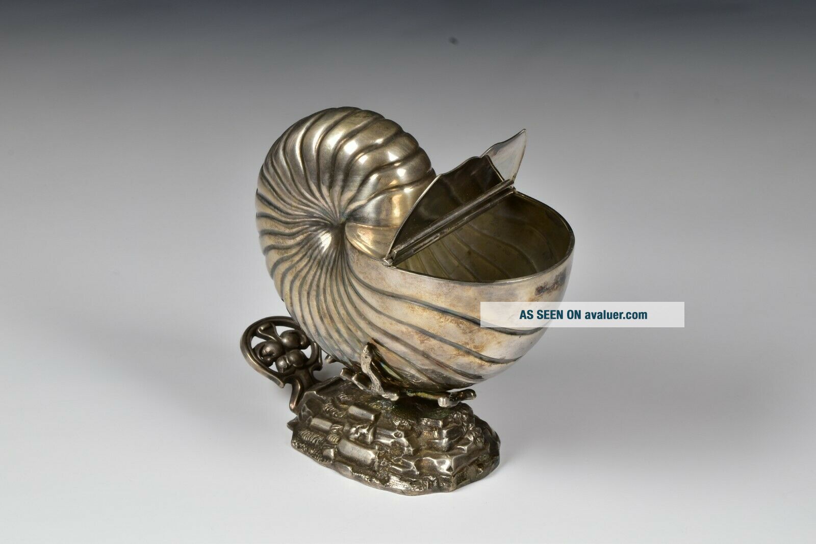 Victorian Continental Figural Nautical Silver Plate Shell Spoon Warmer ...