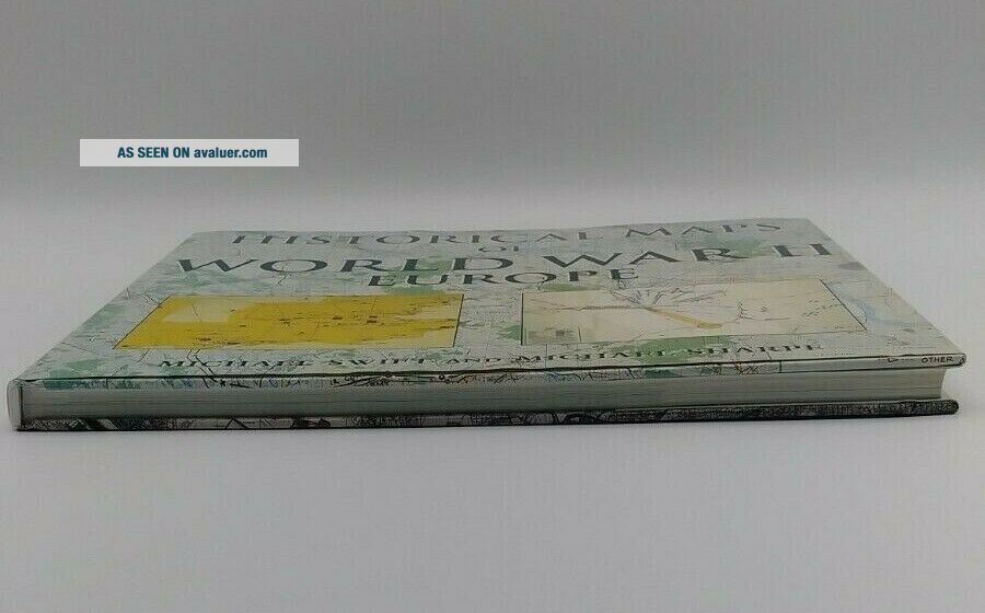 Historical Maps Of World War 2 Europe Book British US German Battle ...