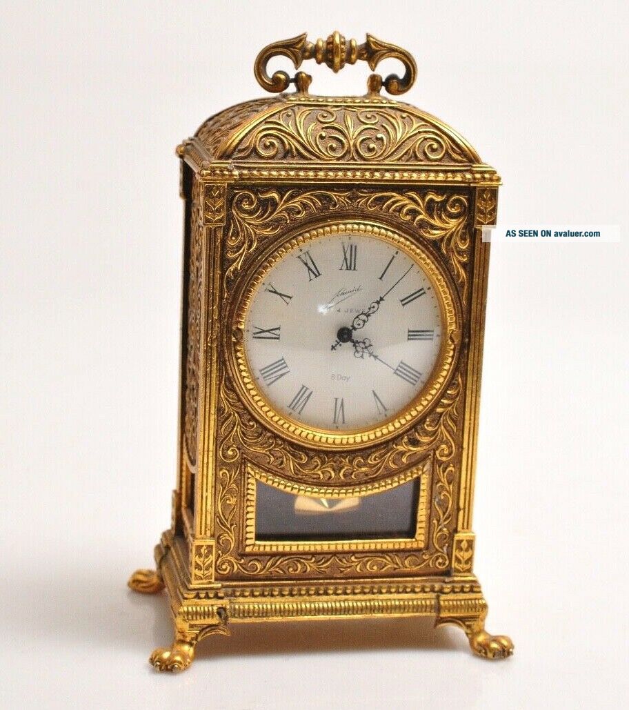 Vintage W&A Schmid Schlenker 8 Day Mantle Clock NR | #997111