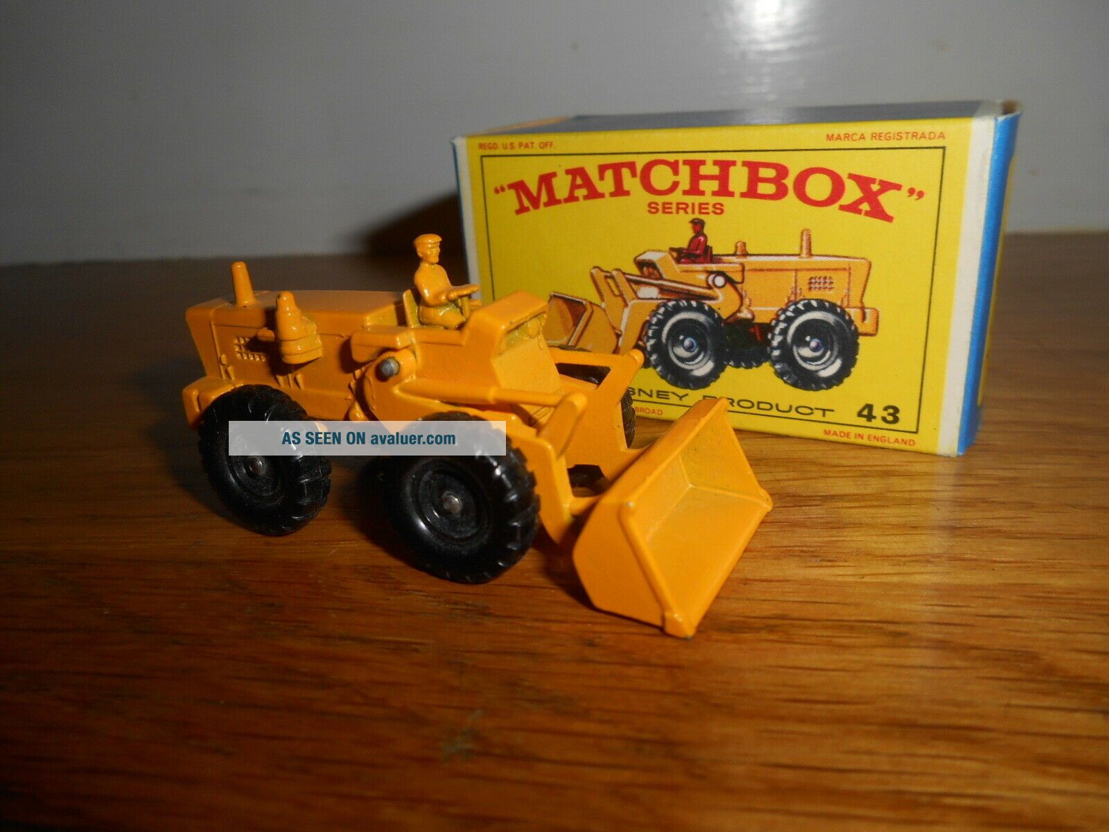 Vintage Matchbox Lesney 43 Aveling Barford Tractor Shovel (RARE All ...