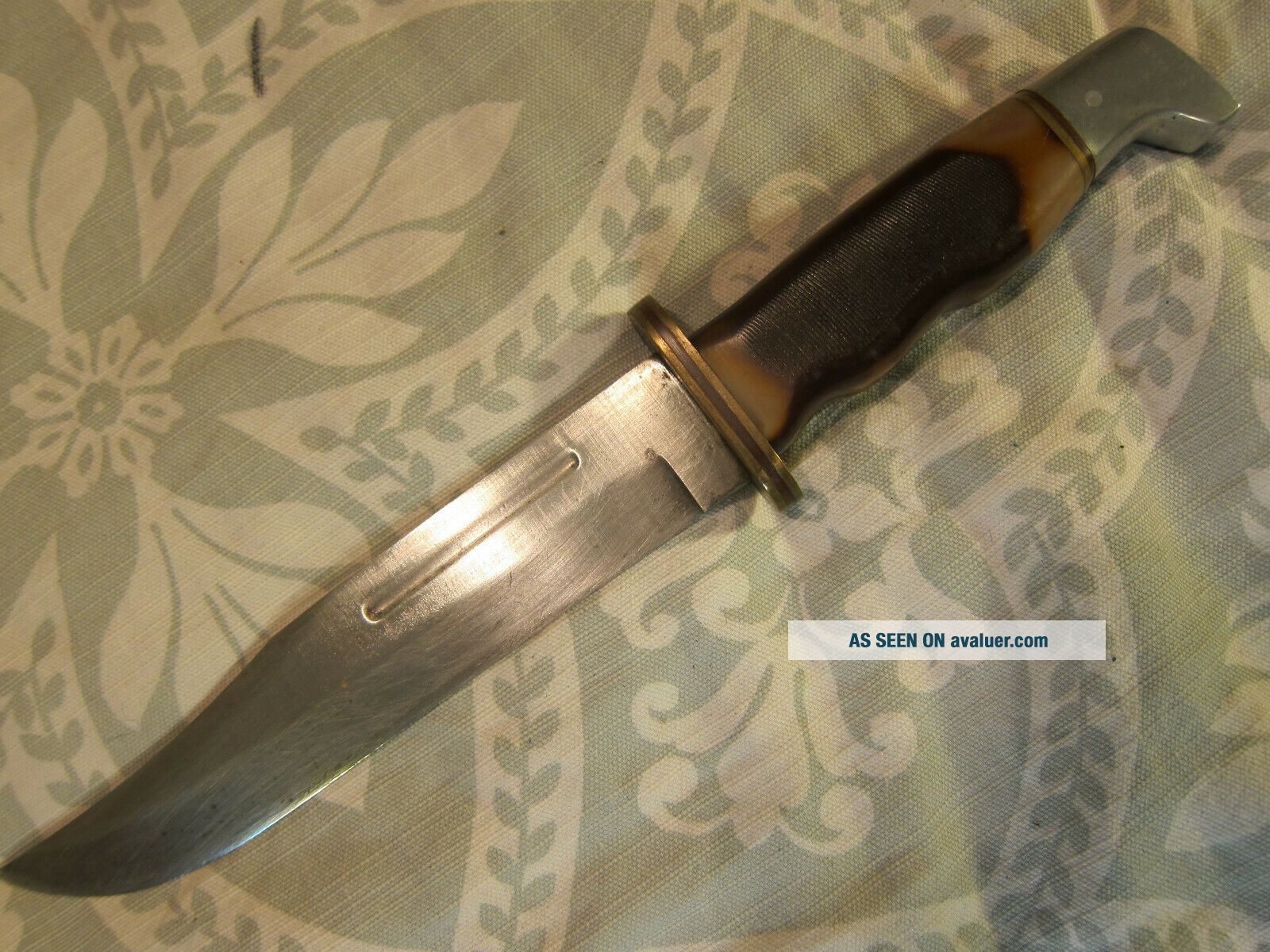 Vintage 12 Inch Bowie Craftsman Fixed Blade Hunting Knife W Sheath/ USA ...