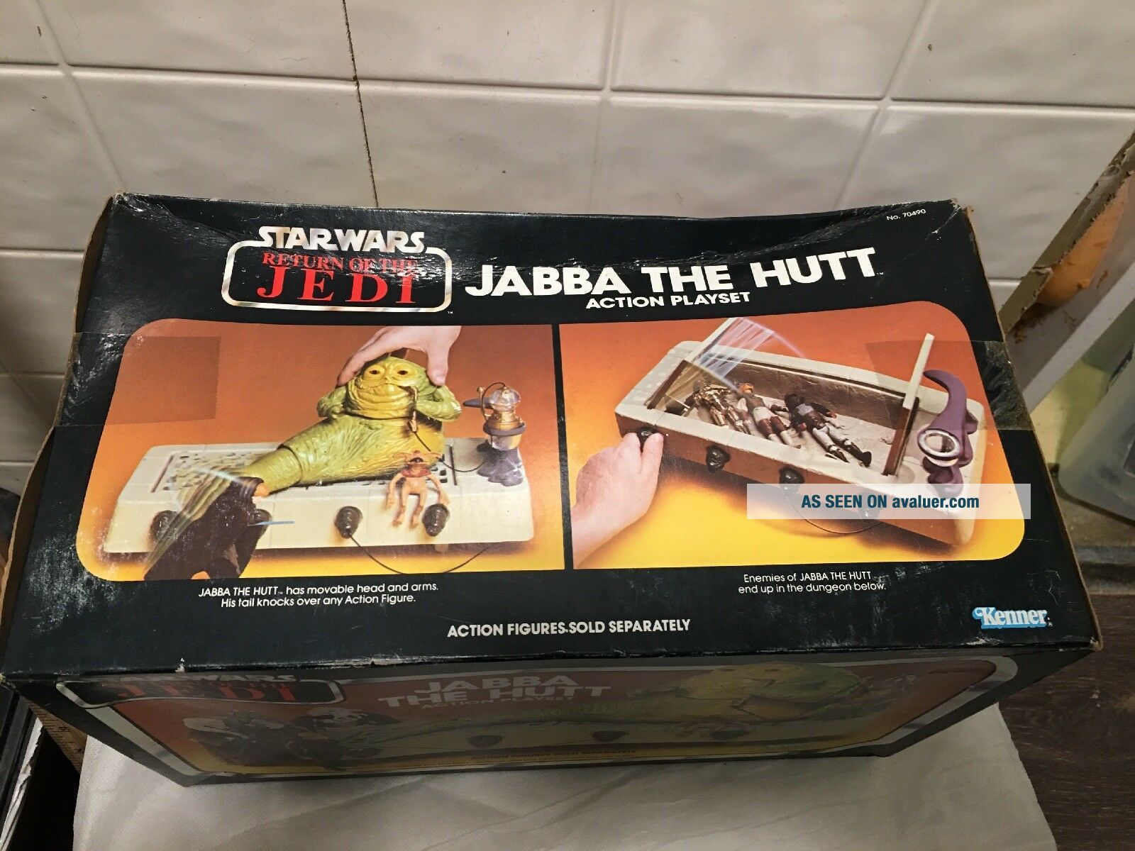 STAR WARS ROTJ VINTAGE JABBA THE HUTT ACTION PLAYSET 1983 KENNER ...