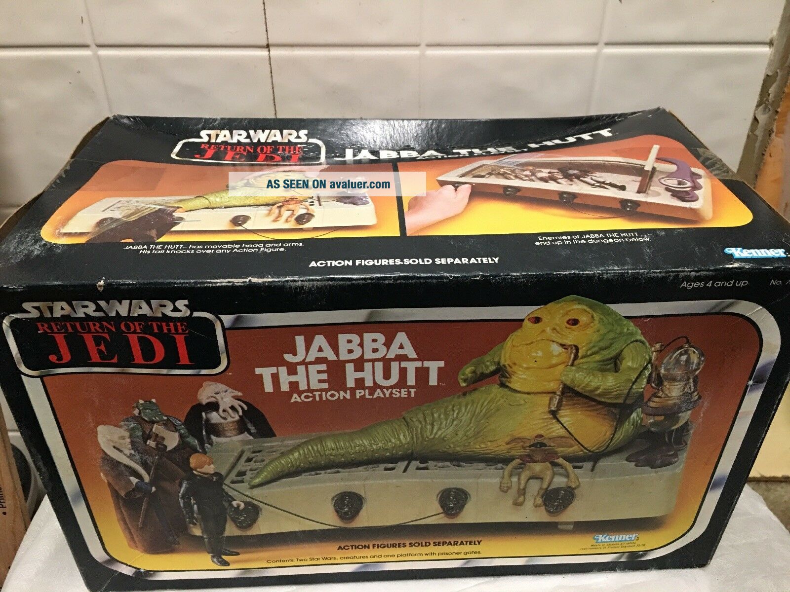 STAR WARS ROTJ VINTAGE JABBA THE HUTT ACTION PLAYSET 1983 KENNER ...