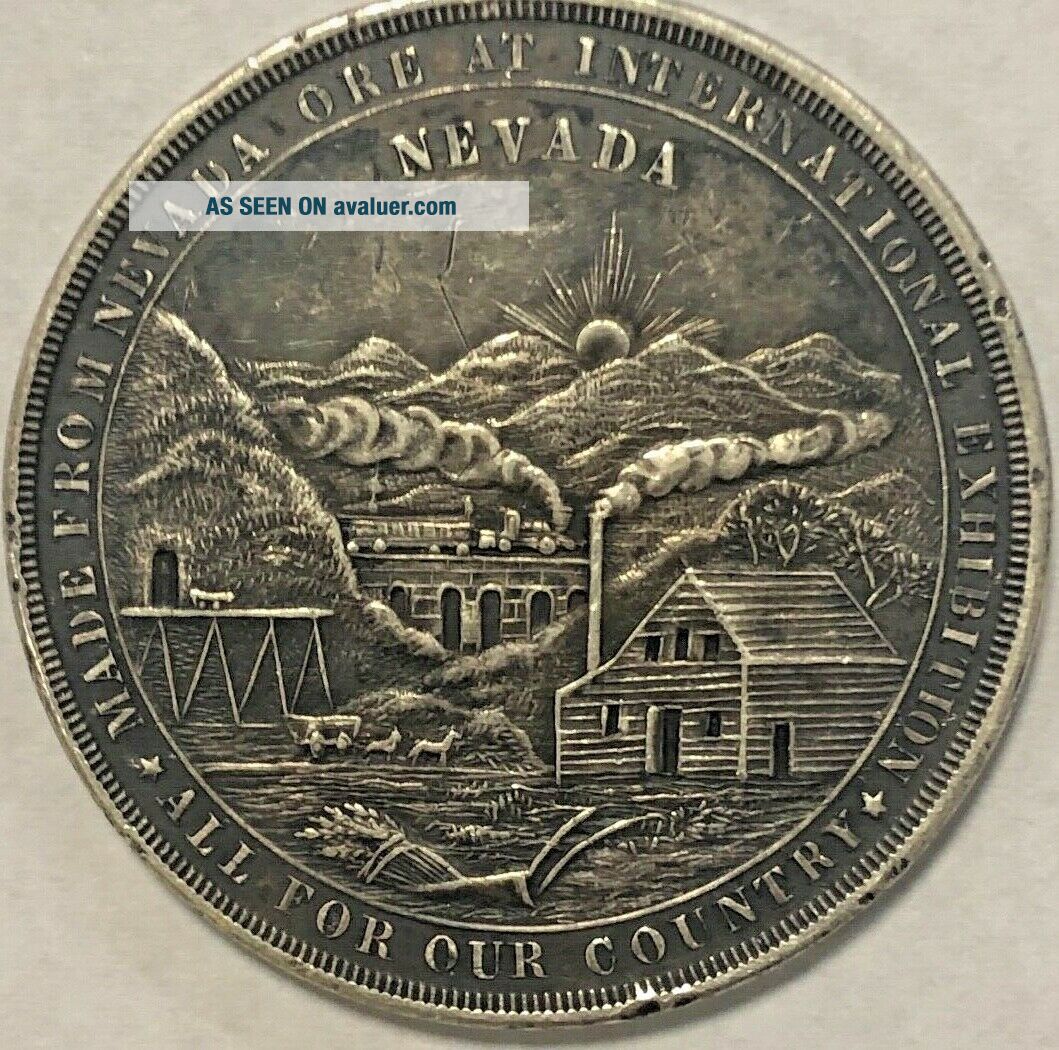 RARE 1876 SILVER NEVADA US CENTENNIAL EXPOSITION COIN $1 RARE | #1033090