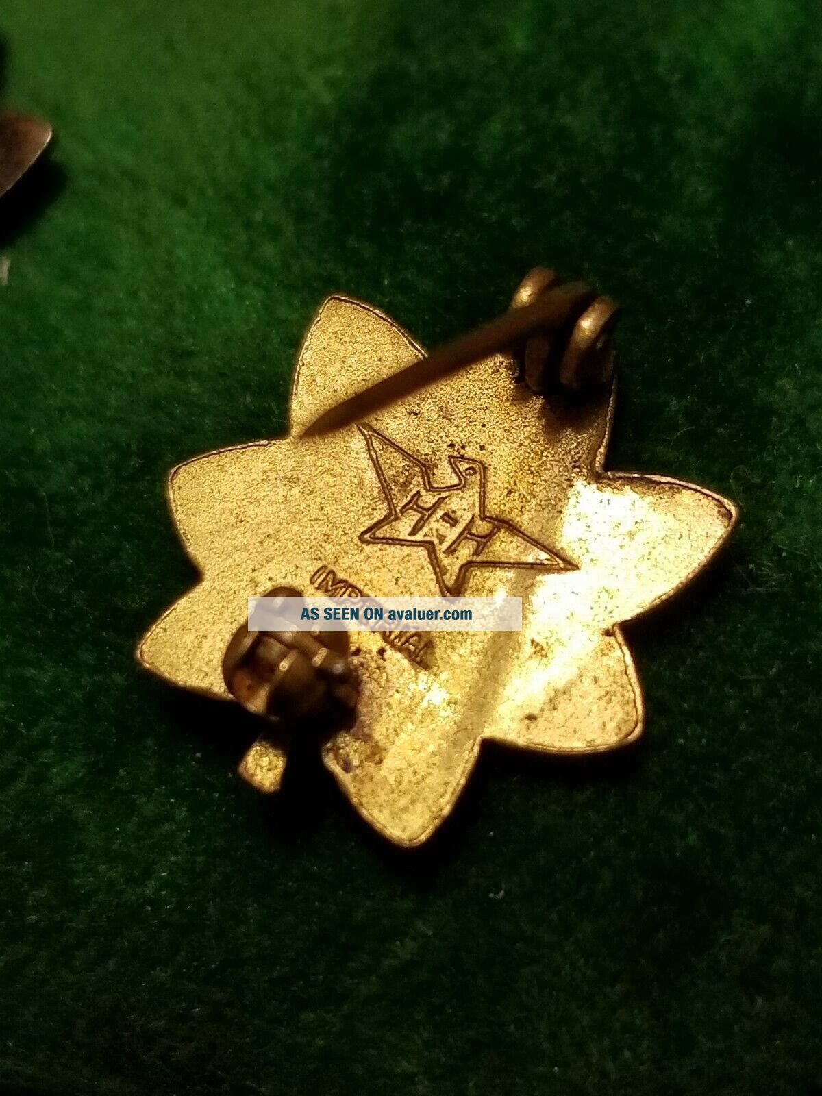 WW2 US Navy Marine Corps Mini MAJOR INSIGNIA COLLAR PINS Oak Leaves H&H ...