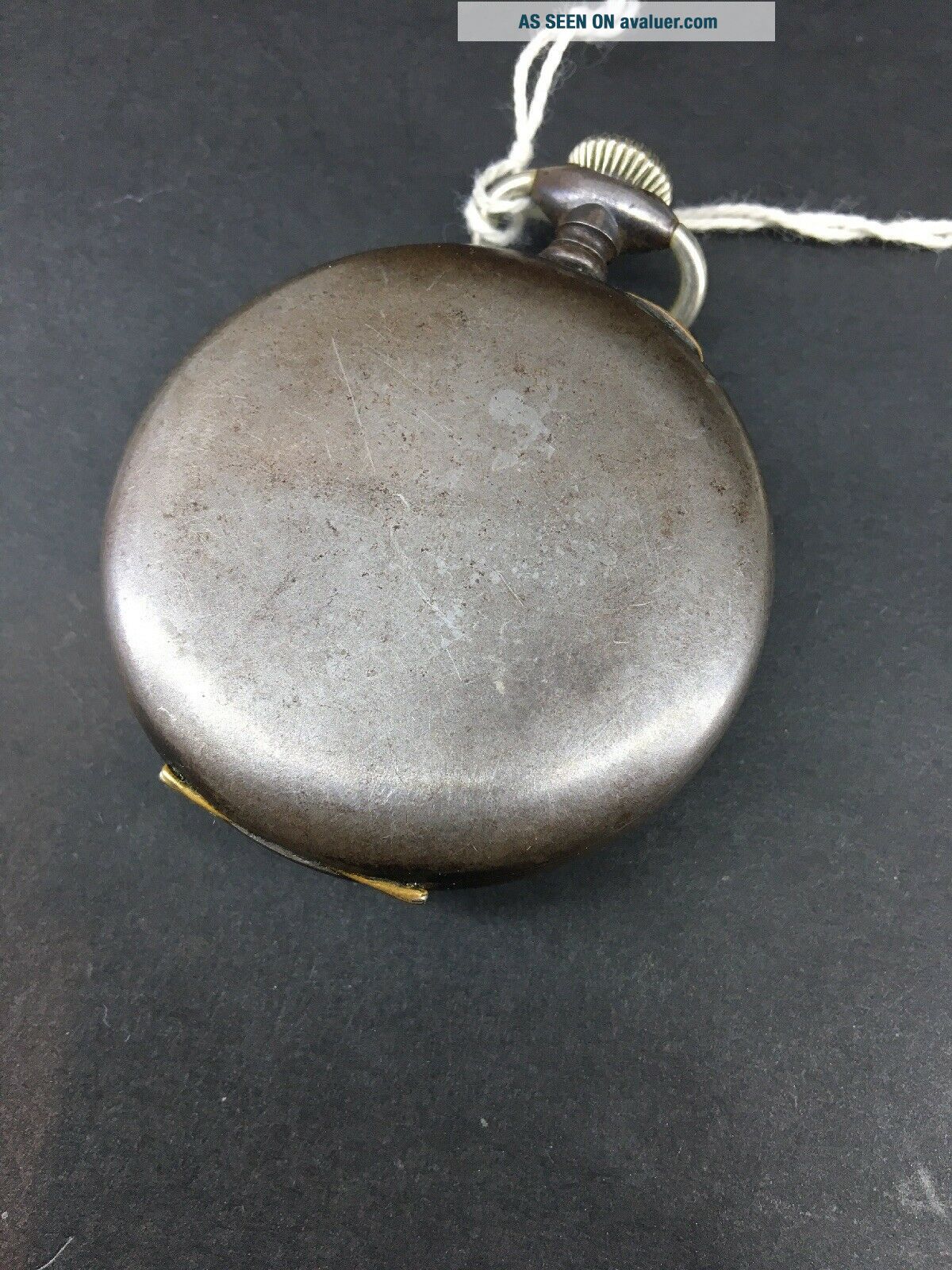 Cyma Gun Metal Antique Vintage Military Pocket Watch. | #1045411