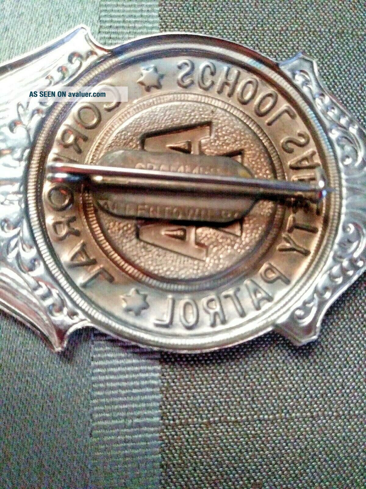 VINTAGE AAA SCHOOL SAFETY PATROL CORPORAL BADGE | #1062519