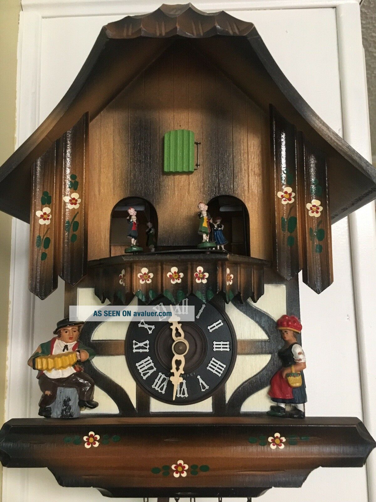 Vtg Schmeckenbecher Musical Black Forest Cuckoo Clock W Germany Dancers ...