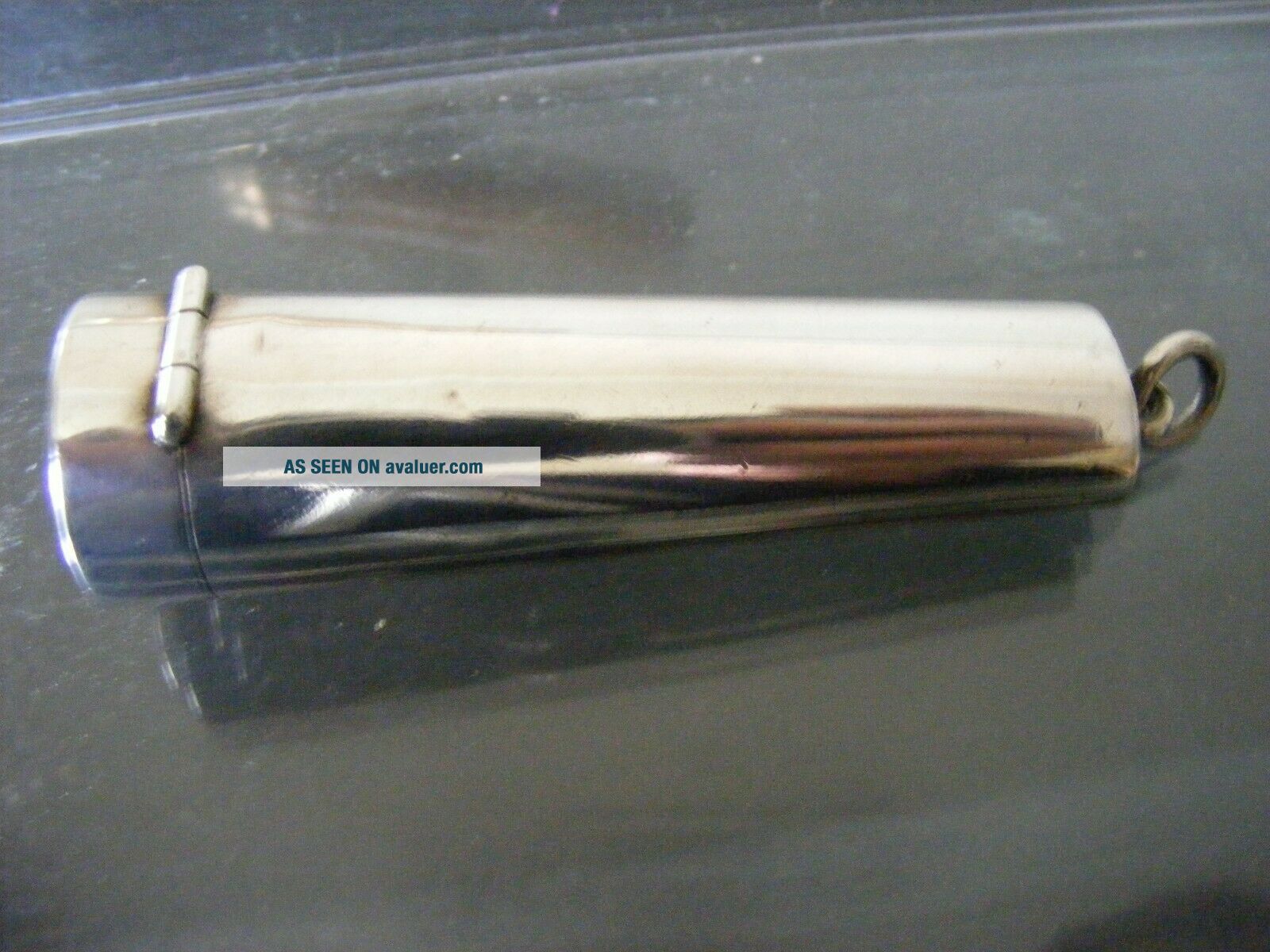 ANTIQUE 15CT GOLD RIM CIGAR HOLDER WITH SOLID SILVER CASE HALLMARKED ...