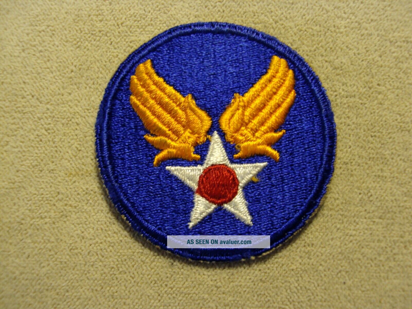 WWII US ARMY AIR CORP AIR FORCE HQ SHOULDER PATCH/ FLASH | #1070824