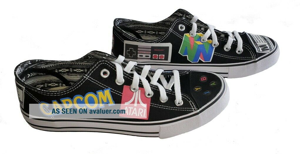 RETRO ARCADE GAMING SHOE VINTAGE XBOX PS4 GAMEBOY NINTENDO STYLE ...