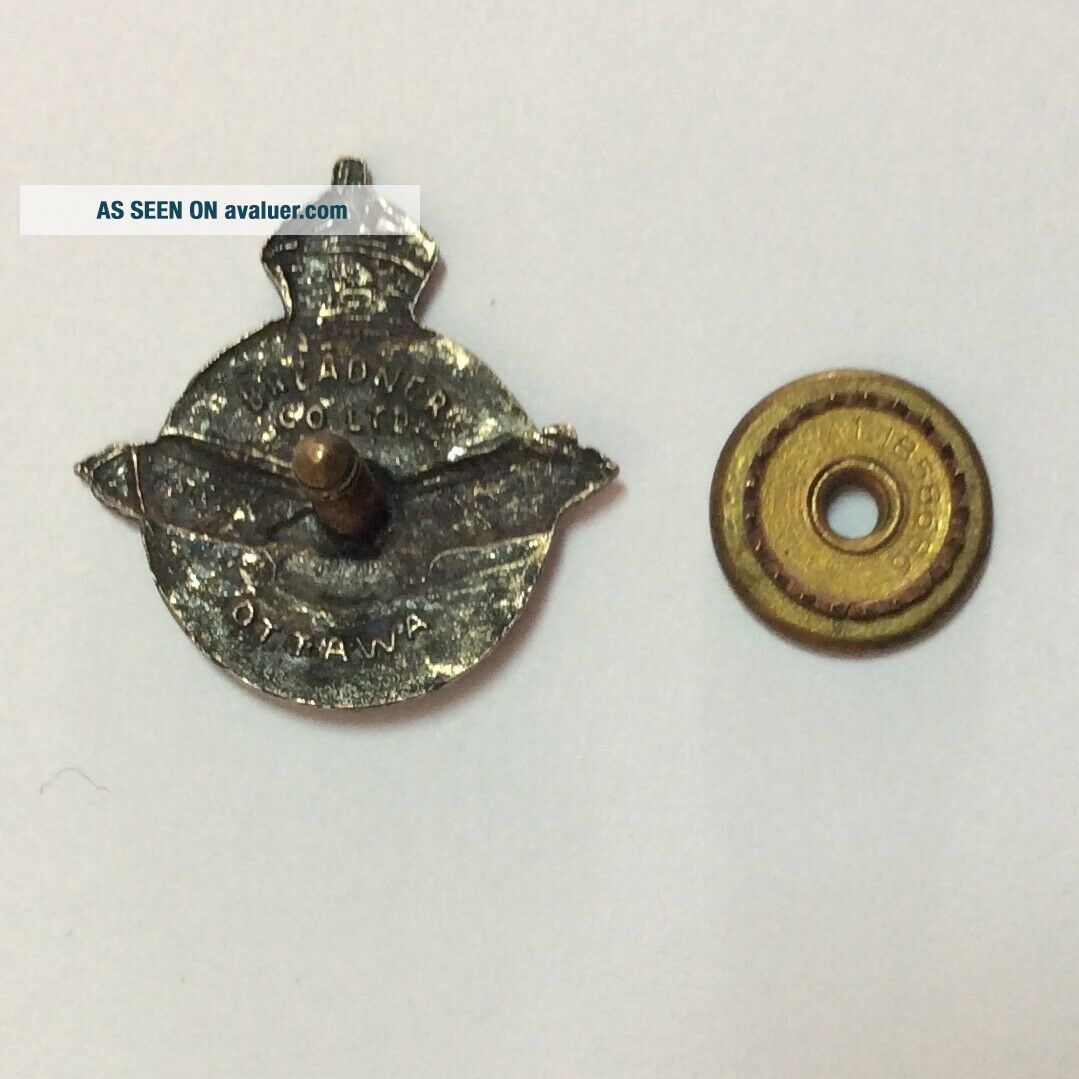 WW2 CANADA RCAF RESERVE PIN WAR SERVICE BADGE DISCHARGE AIR FORCE ...