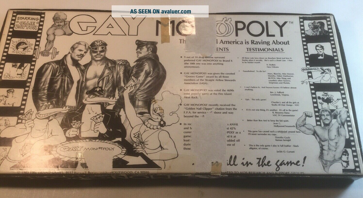 Vintage GAY MONOPOLY Parker Sisters A Celebration 1983 RARE Fire Island ...