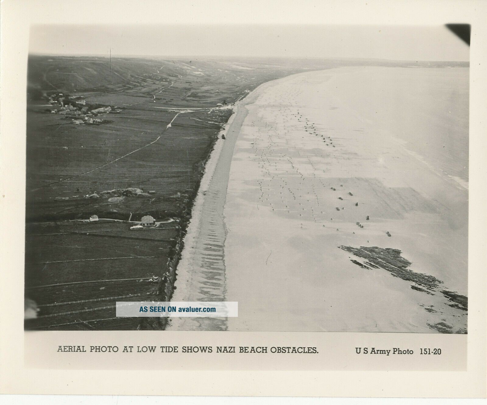 WWII 1944 Official US Army D - Day Normandy Invasion Photo Nazi Beach ...
