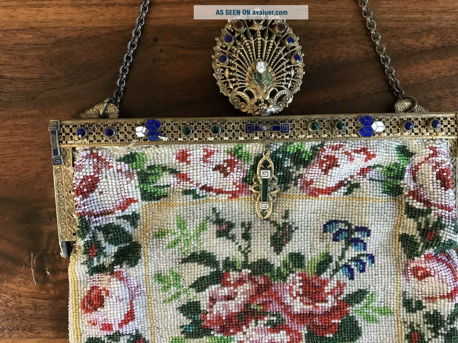 Antique Micro Beaded Purse | #1113015
