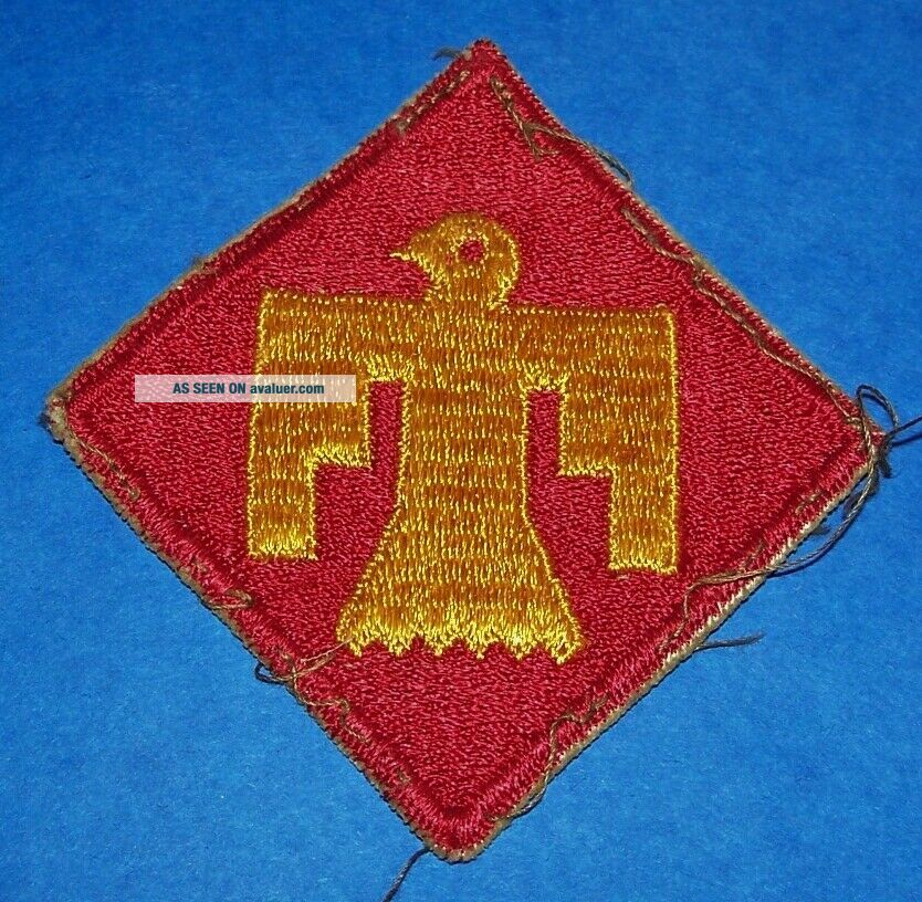 CUT - EDGE KOREAN WAR 45th INFANTRY DIVISION PATCH OFF UNIFORM | #1115549