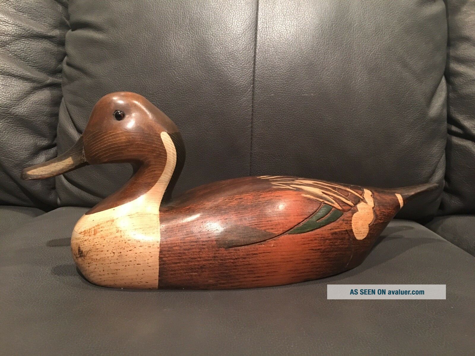 Vintage Duck Decoy Signed Tom Taber - Jim Dandy Medallion Series ...