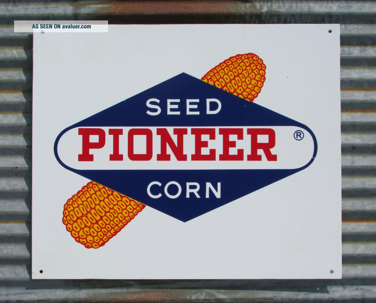 PIONEER SEED CORN METAL SIGN VINTAGE FARM BARN SWEET FIELD SEED Antique ...