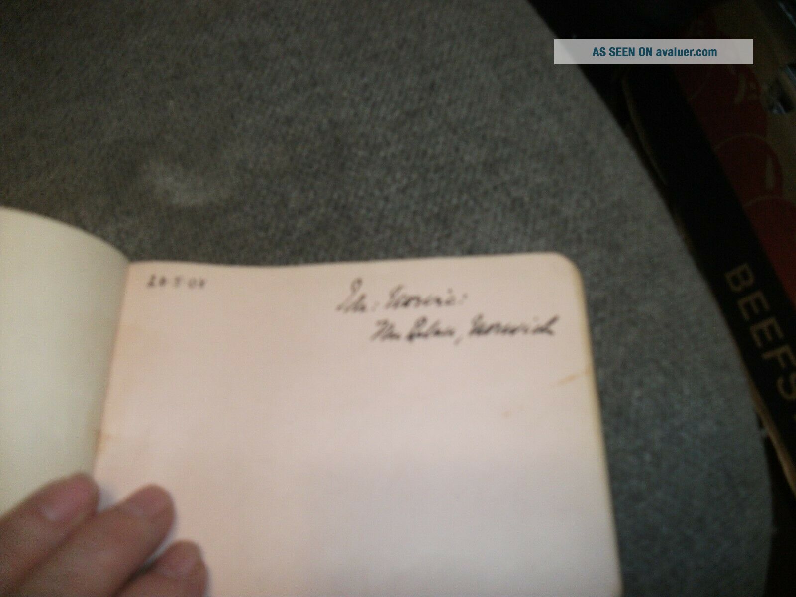 RARE 1908 THE PALACE, Norwich (England) AUTOGRAPH BOOK - Famous People ...