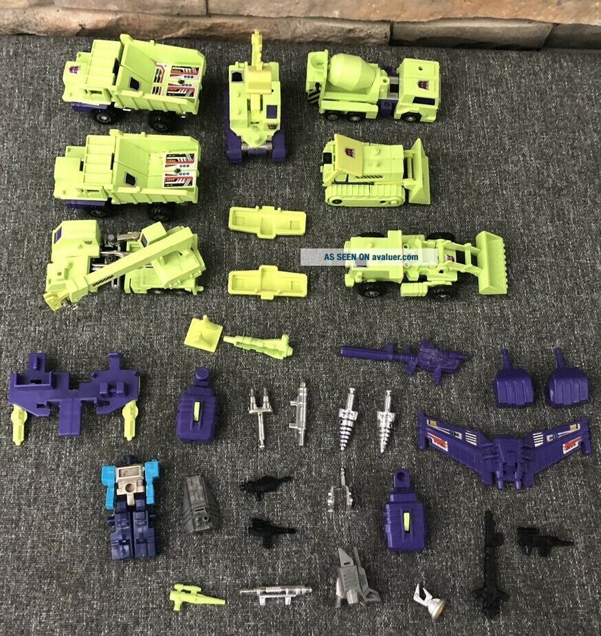 Vtg 1984 Transformers G1 Devastator Constructicons Robot Hasbro Takara ...