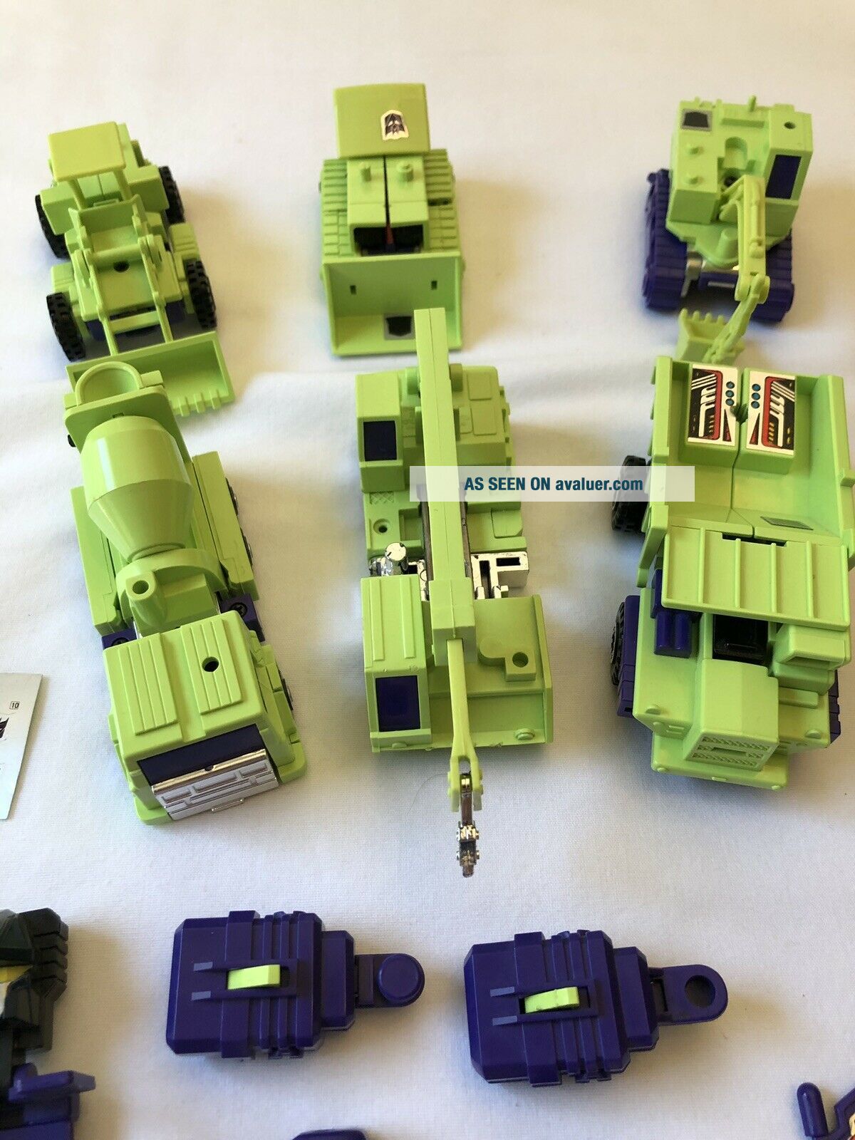 Vtg 1984 Transformers G1 Devastator Constructicons Robot Hasbro Takara ...