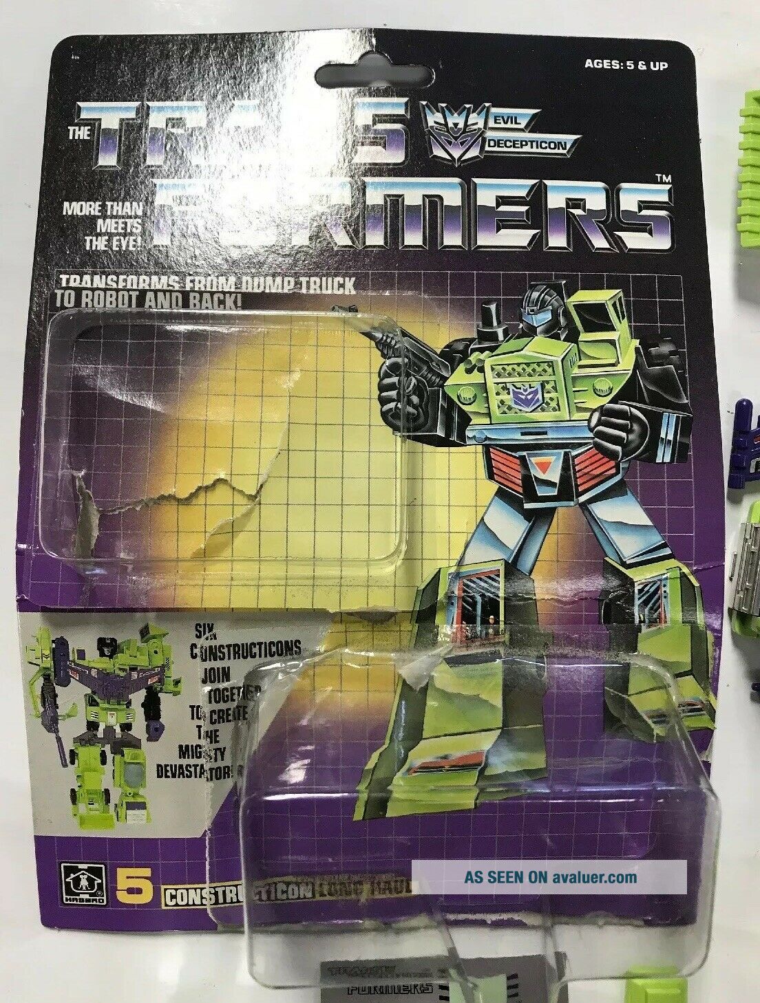 Vintage 1984 G1 Transformers Constructicon Devastator Decepticon Mostly ...