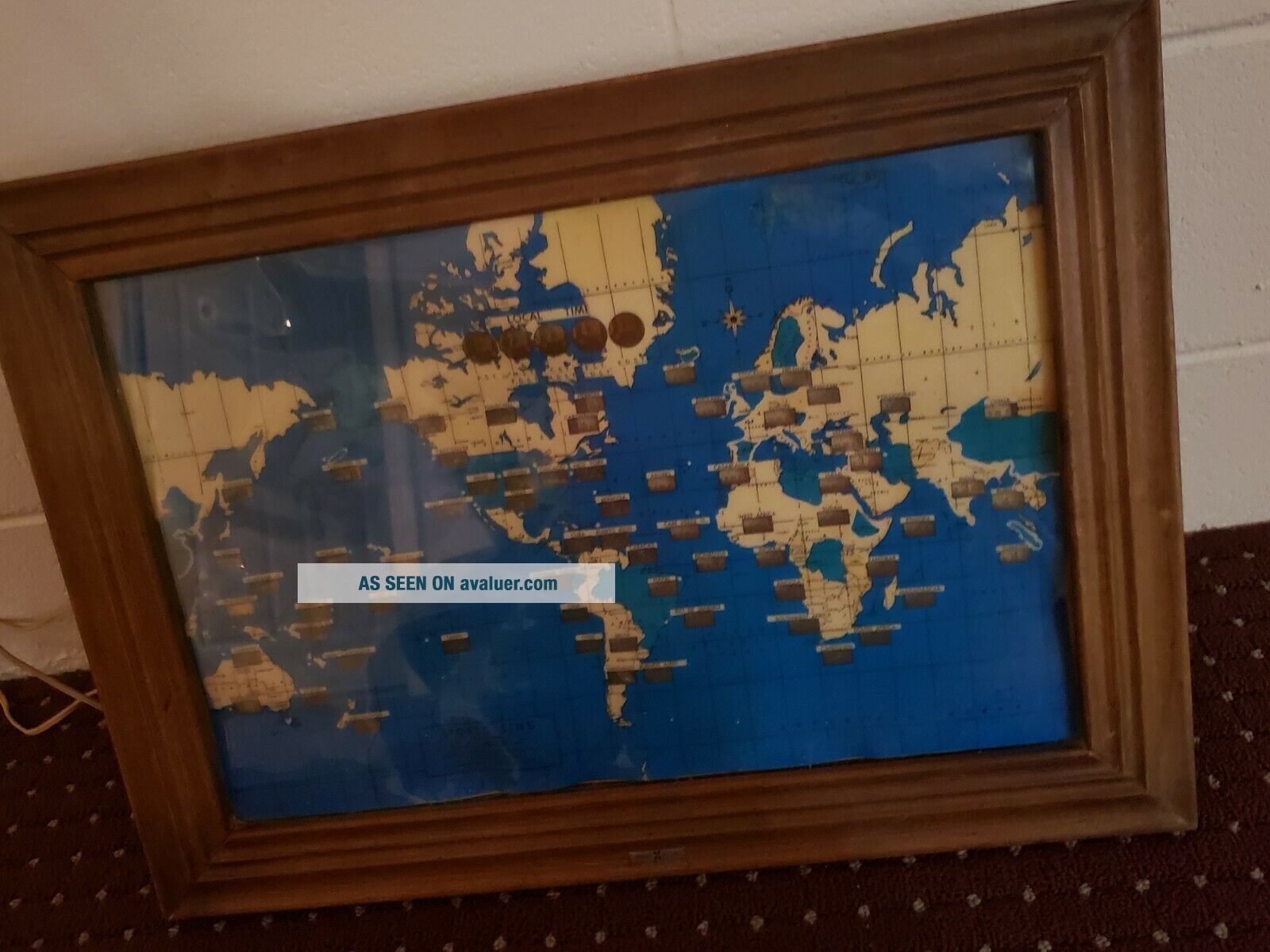 VINTAGE HOWARD MILLER WORLD TIME ZONE WALL/MANTEL CLOCK 1959 | #1188570