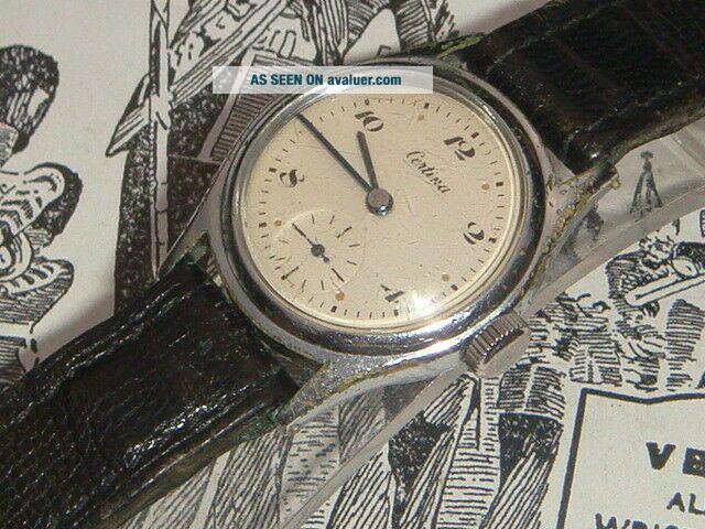 Certina Vintage Early Mens Swiss Watch Kurth Freres KF300 Movement ...
