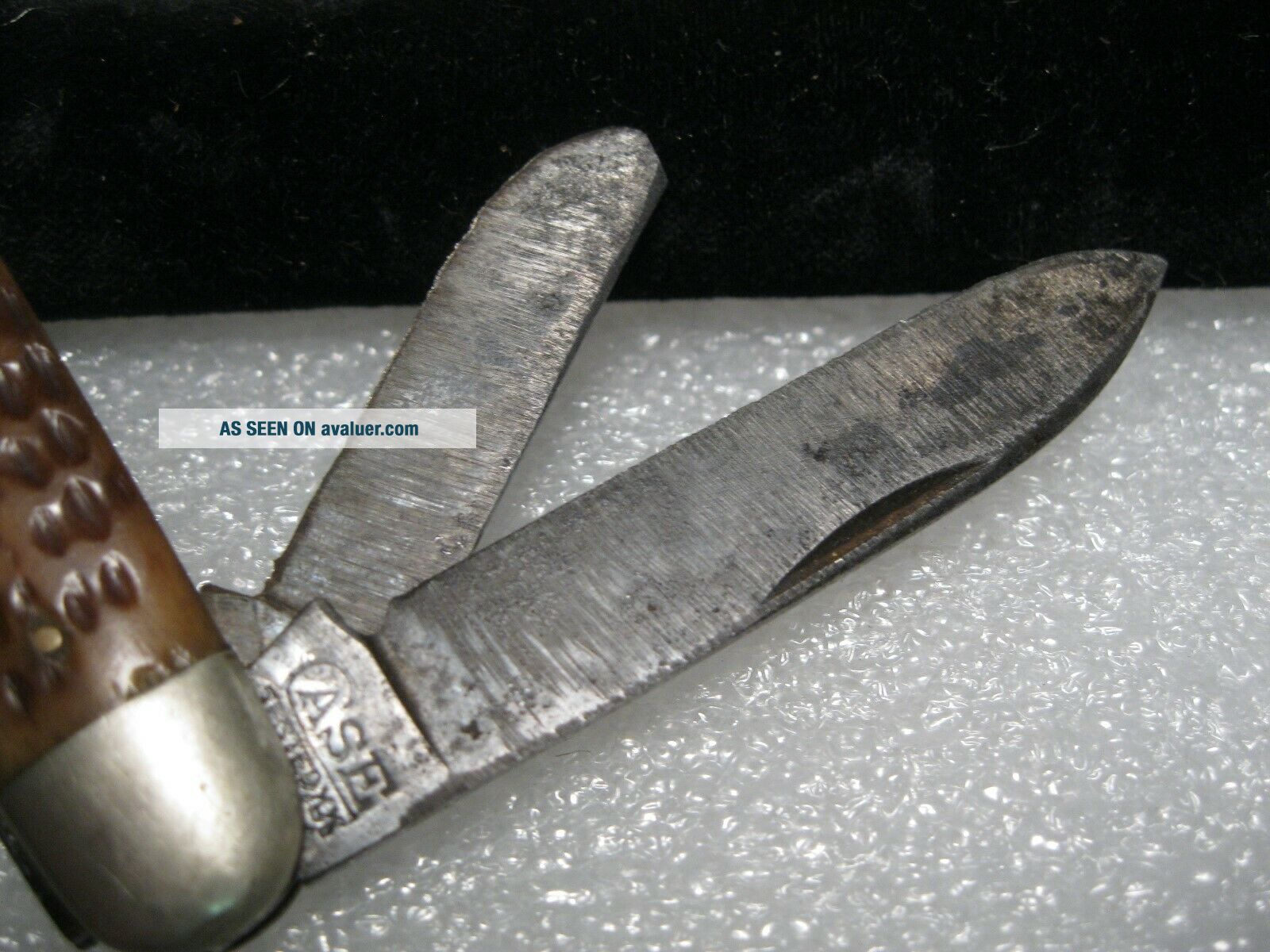 Vintage Case XX Pocket Knife Carbon Steel Jigged Bone Handle 1920 ...