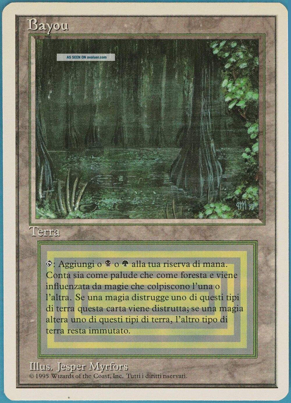 Bayou (WB) Revised (ITALIAN) NM - M Land Rare MAGIC MTG CARD (33847 ...