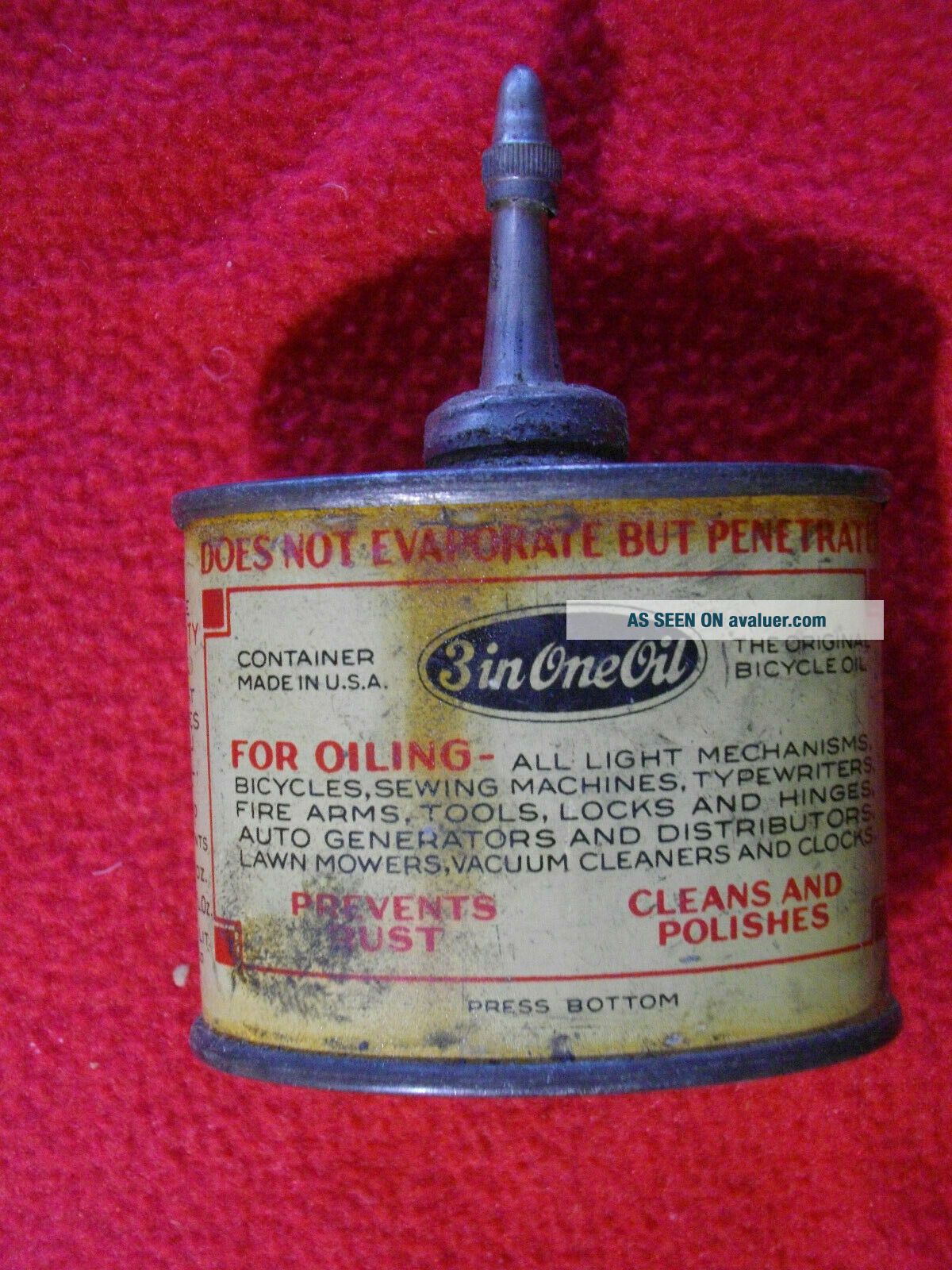Vintage OILRIGHT HANDY CAN 3 - In - One Oils FULL & OIL CAN Antique ...
